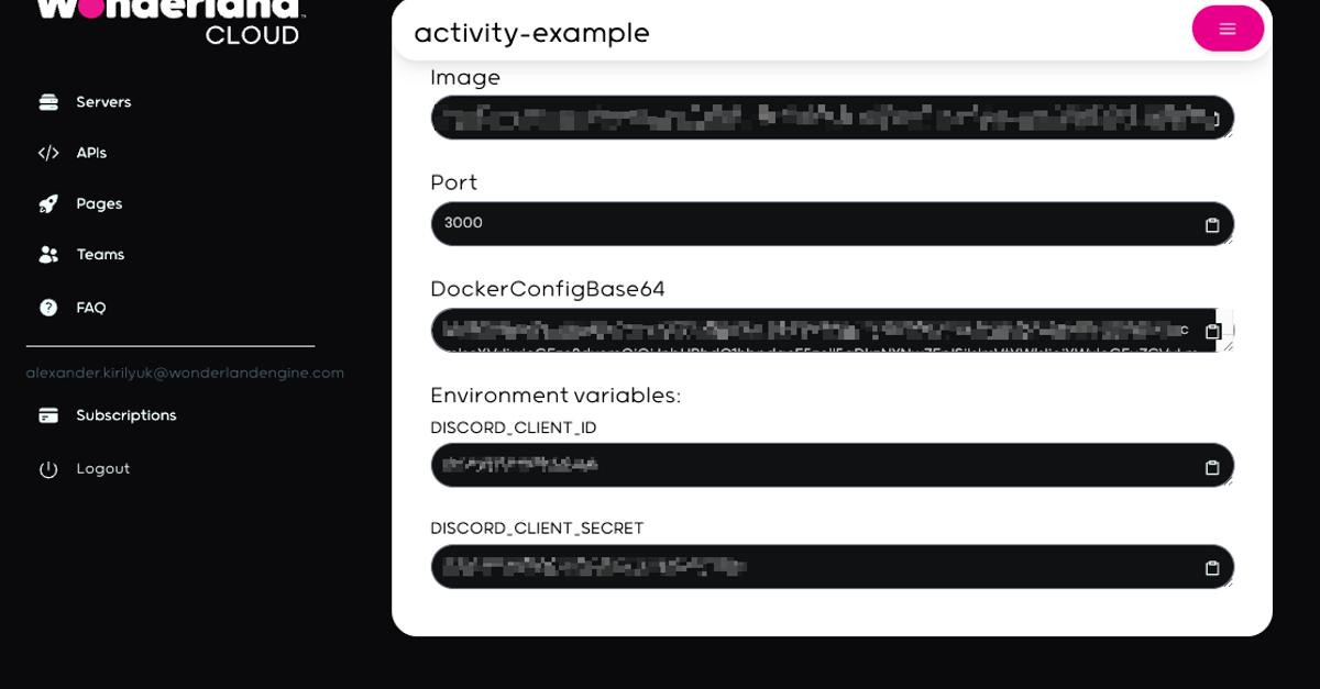 Wonderland Cloud. | Wonderland Engine
